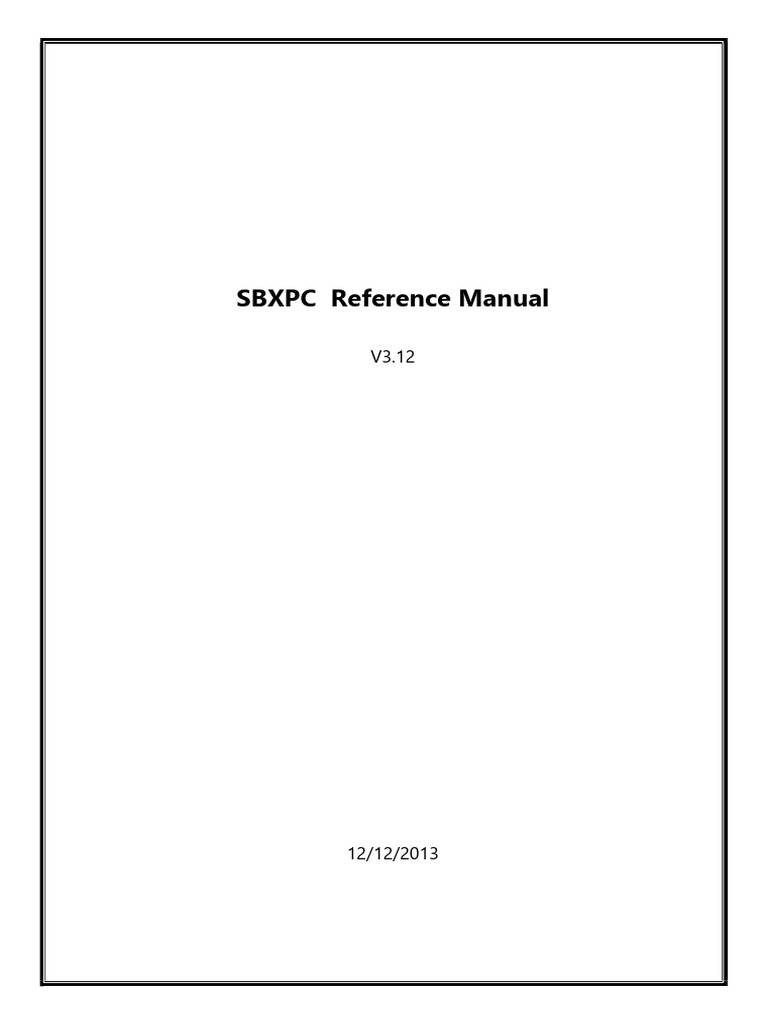 SBXPC OCX Reference Manual v3.12 - Neutral | PDF | C Sharp (Programming Language) | Parameter ...
