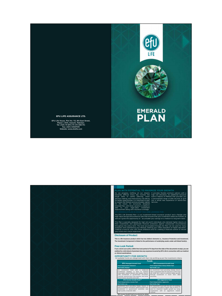 EFU Emerald Plan IL | PDF