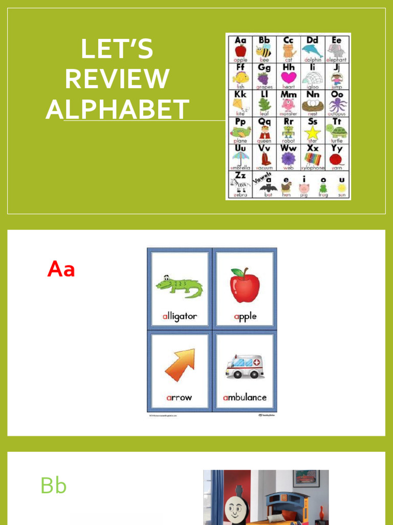 Alphabet Presentaiton | PDF | Writing