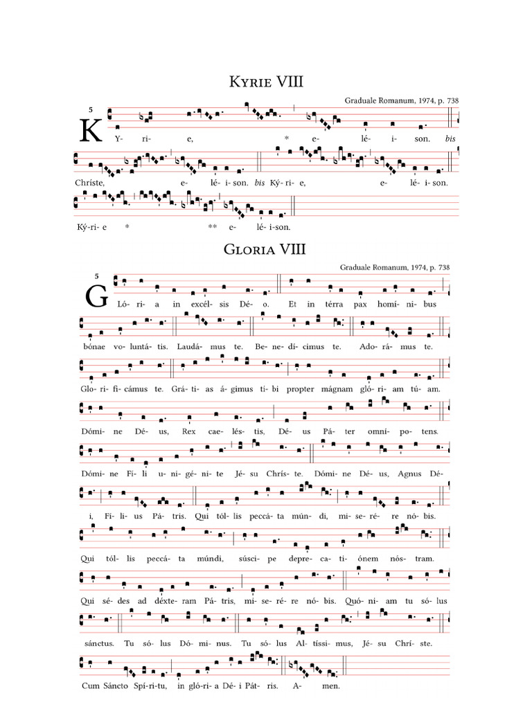 Kyrie e Gloria Viii | PDF
