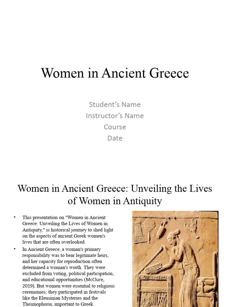 Women's Roles in Ancient Greece | PDF | Ancient Greece | Sparta