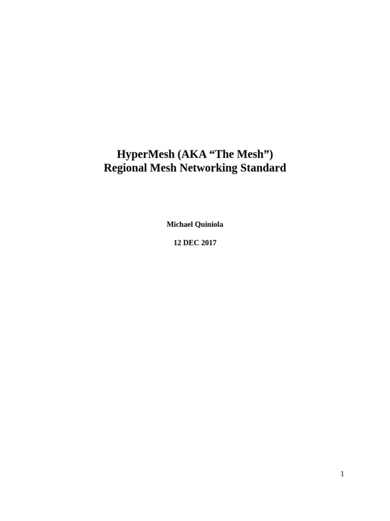 Hyper Mesh | PDF