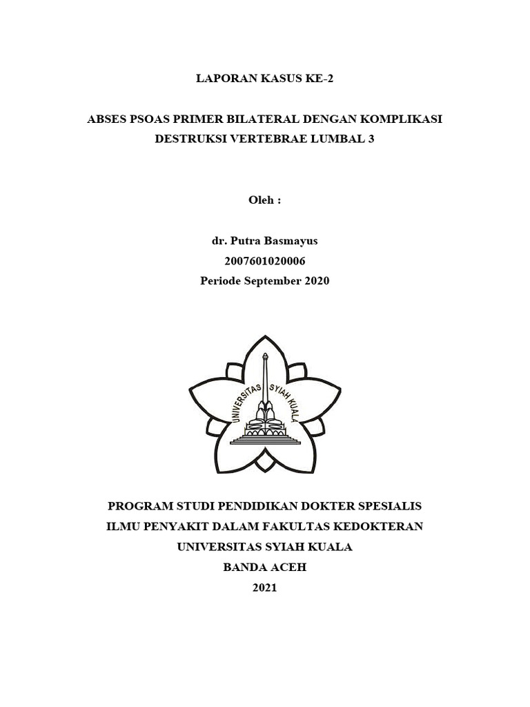Abses Psoas Bilateral dengan Komplikasi | PDF | Sains & Matematika