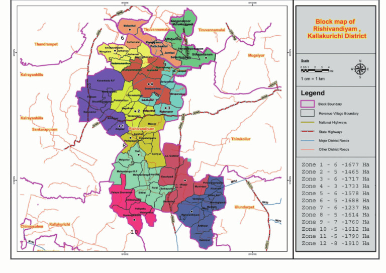 Rishivandiyam Map | PDF