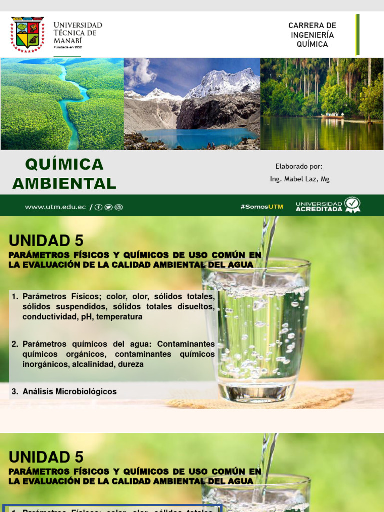 Parámetros Fisico Del Agua | PDF | Agua | Ph