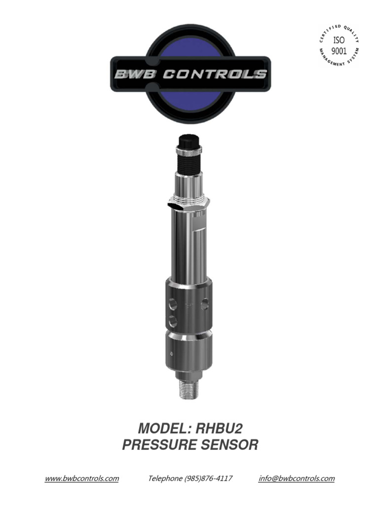 RHBU2 Hydraulic Pressure Sensor Overview | PDF | Piston | Pressure