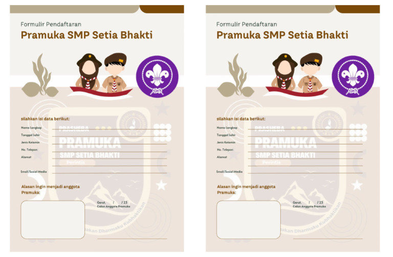 Formulir Pramuka SB | PDF