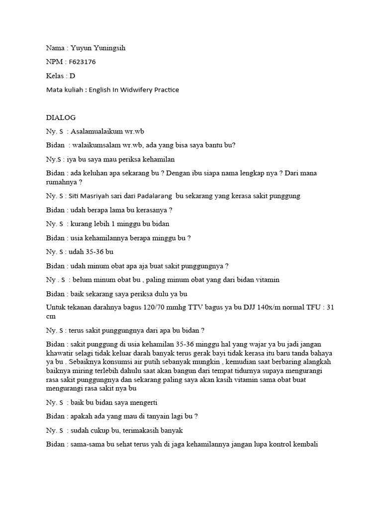 Contoh Tugas Inggris | PDF | Pengembangan Diri | Kesehatan Holistik