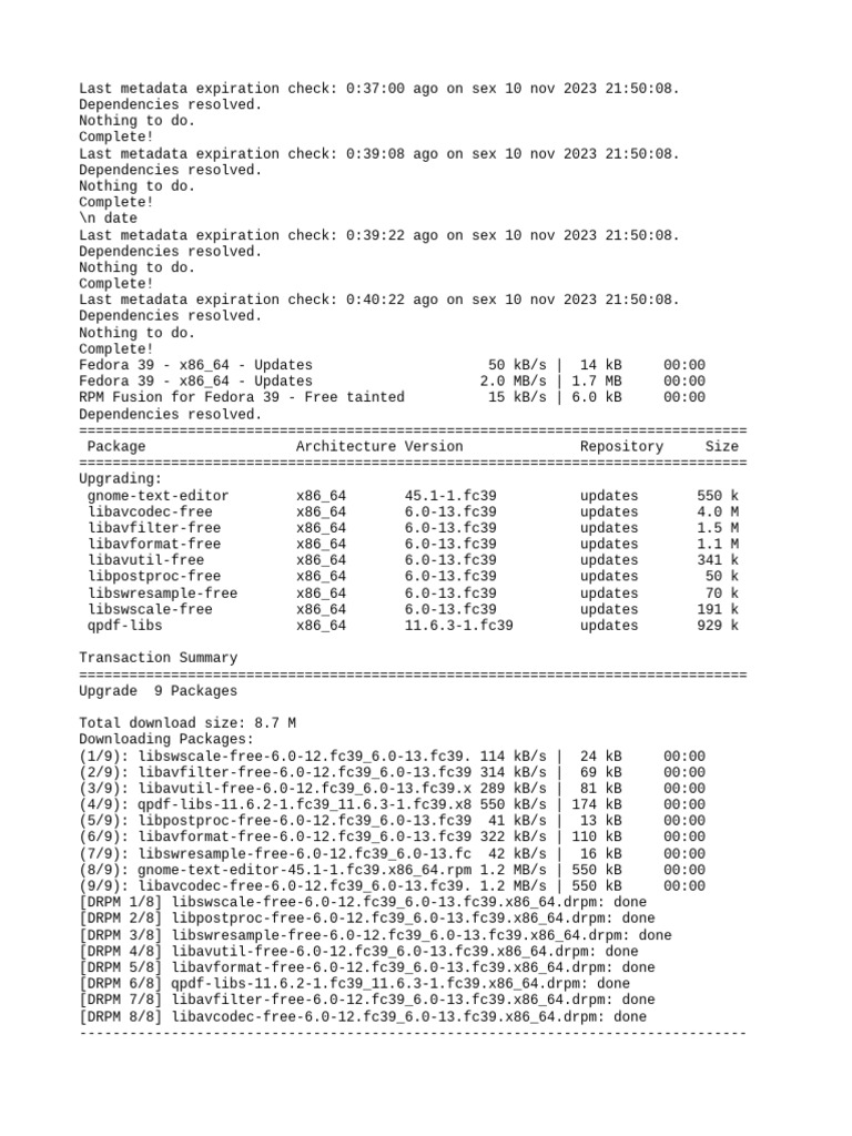 Update Logs | PDF | Red Hat | Computing