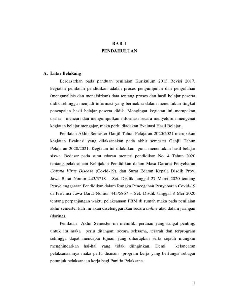 Proposal Pas Ganjil 20202021 | PDF