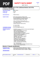 Escaid 110 Fluid Product Safety Summarypdf | PDF | Exxon Mobil | Toxicity