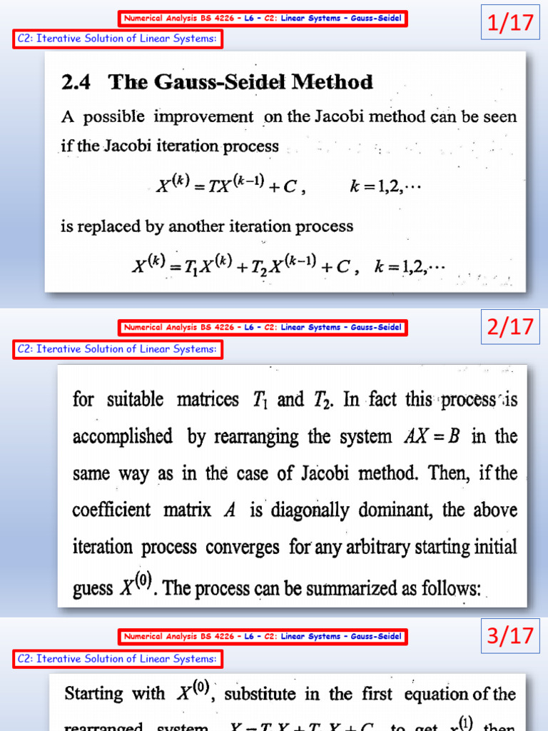L6 Gauss-Seidel-Interpolation-2 | PDF