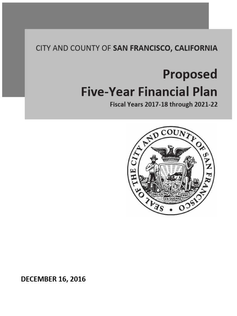 Five Year Financial Plan FY17-18 Through FY21-22 (Proposed) FINAL | PDF | Cost Of Living ...