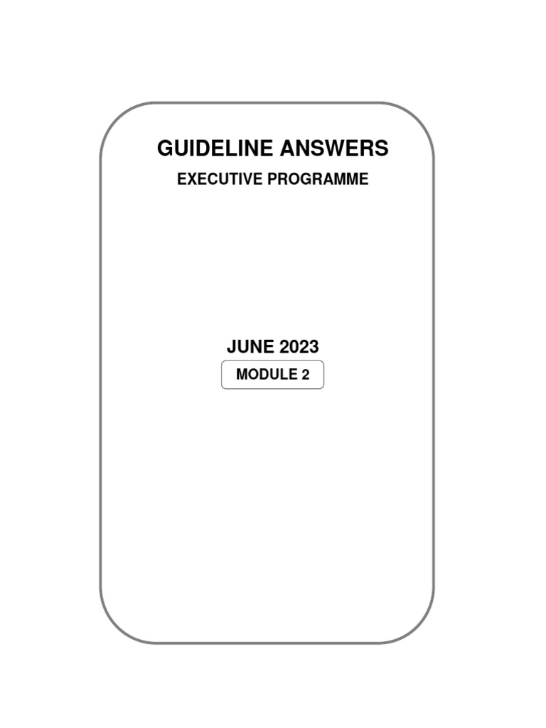 Guideline Answer (EP) Module II | PDF | Dividend | Debits And Credits