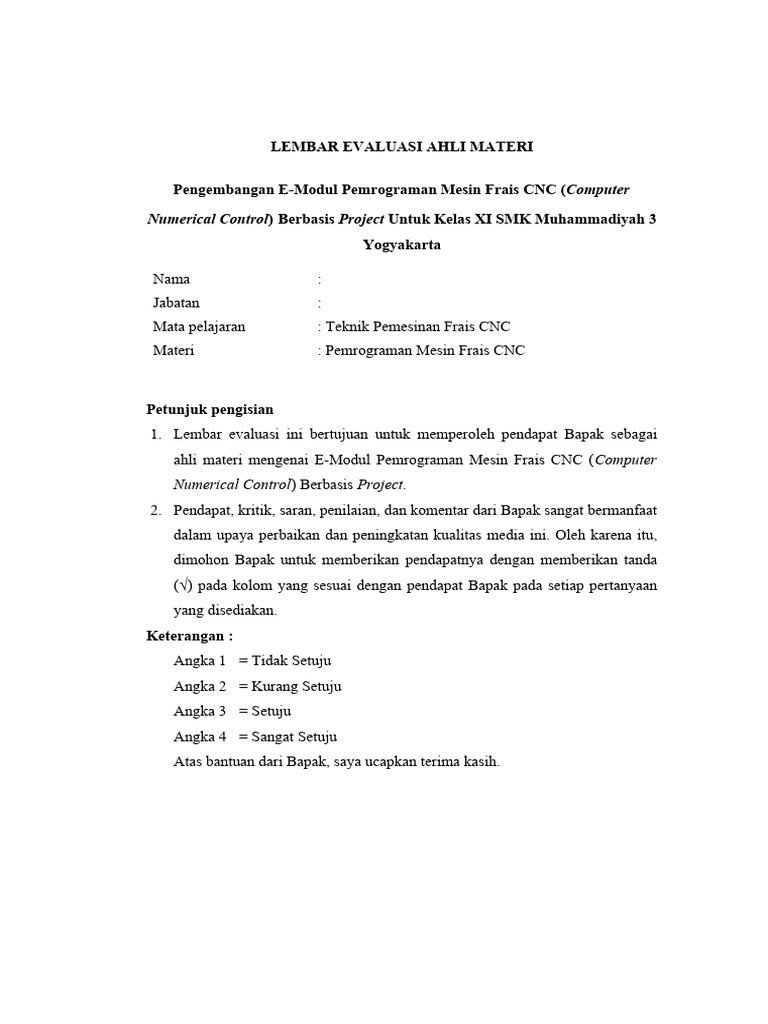 Instrumen Penilaian E-Modul | PDF | Komputer