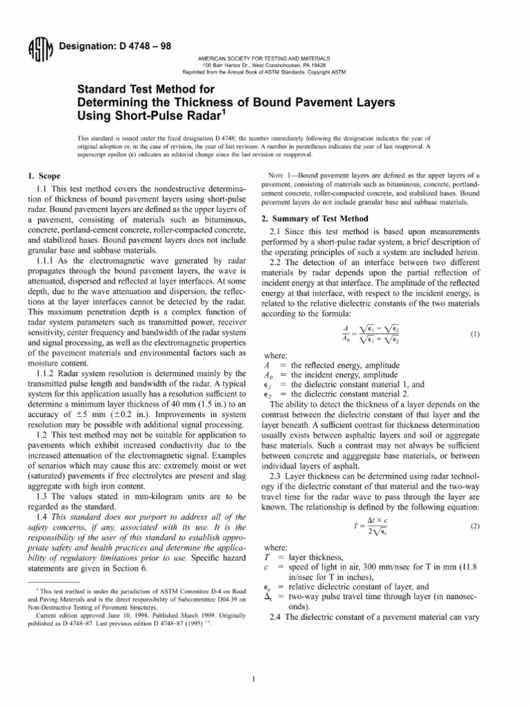 Standard Test Method For Determining The | PDF