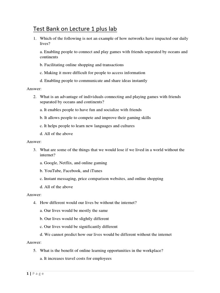ch1 Ques | PDF | Computer Network | Server (Computing)