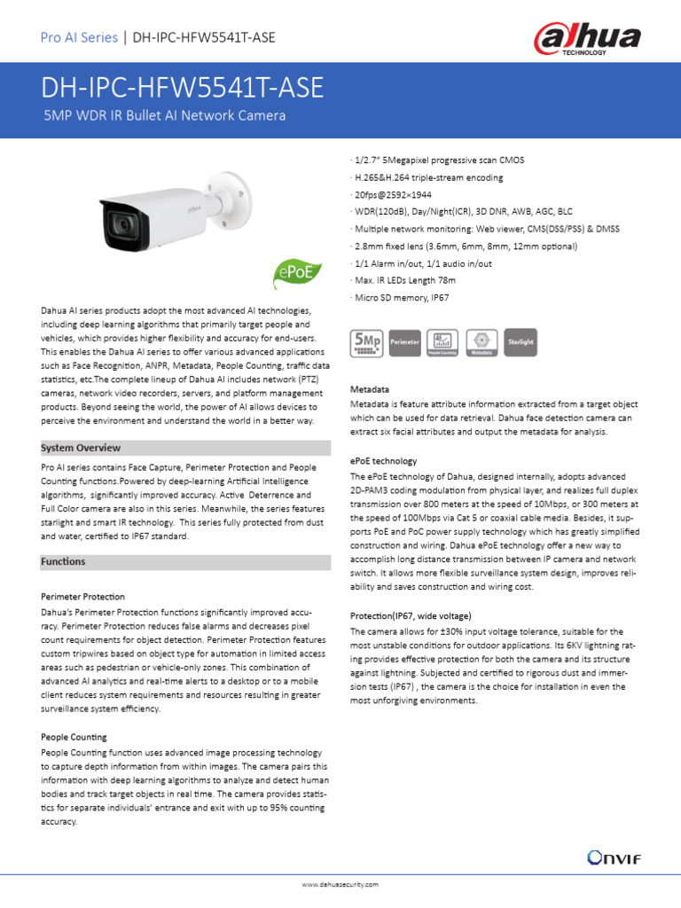 DSDH Ipc Hfw5541tn Ase 0360b | PDF | Image Stabilization | Deep Learning