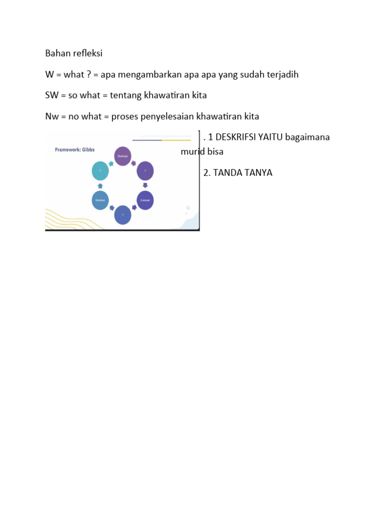 Bahan Refleksi PPKG PJOK | PDF | Seni & Disiplin Bahasa | Pengembangan Diri