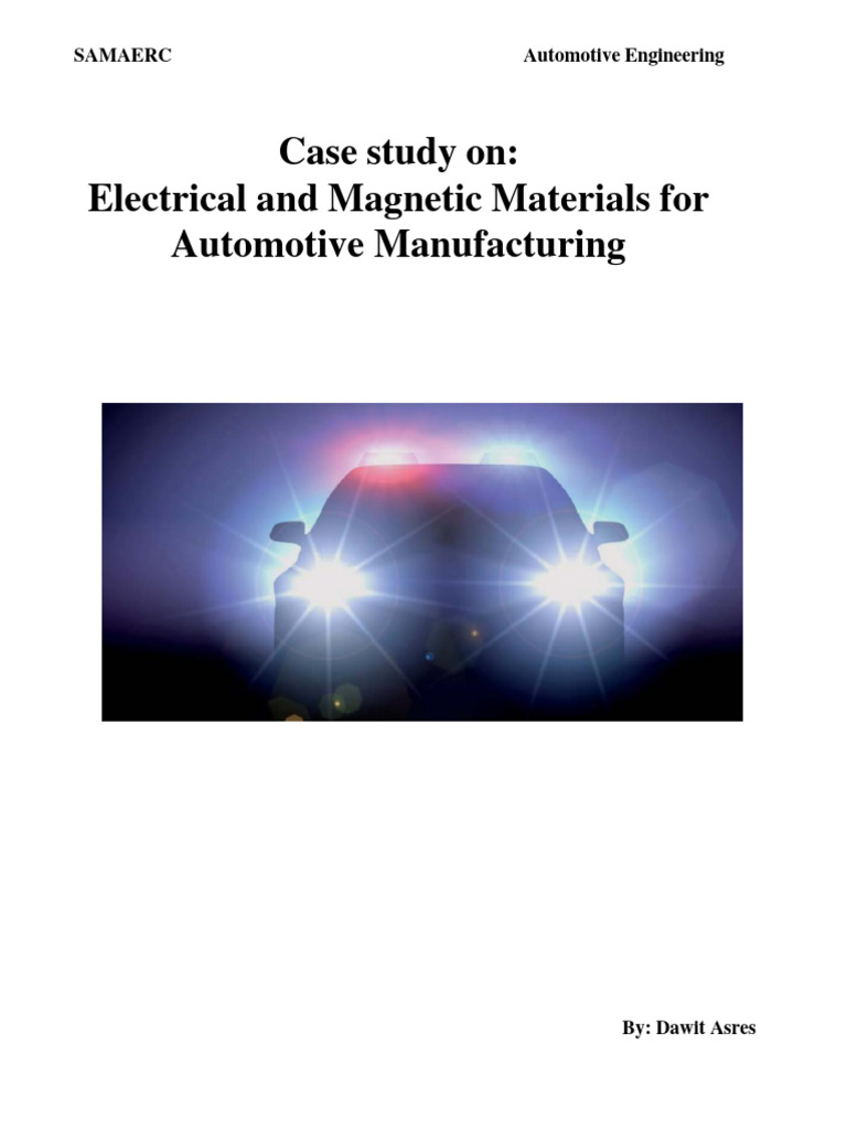 Electrical and Magnetic Materials For Automotive Manufacturing | PDF ...
