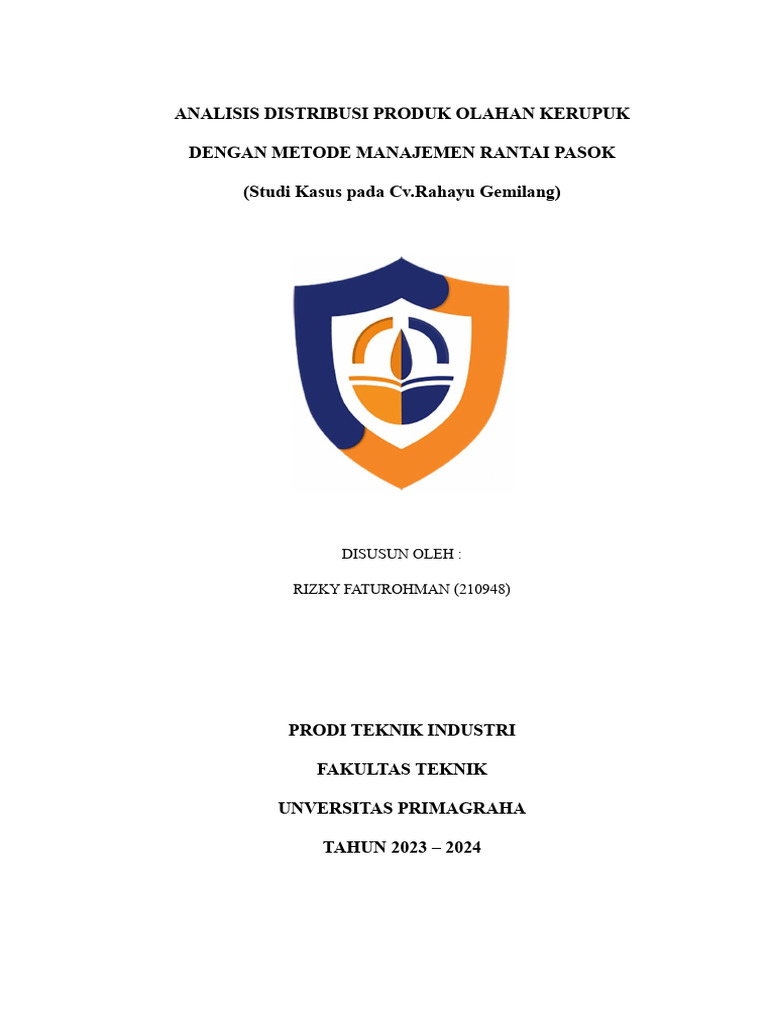 Analisis Distribusi Produk (SCM) | PDF | Sains & Matematika