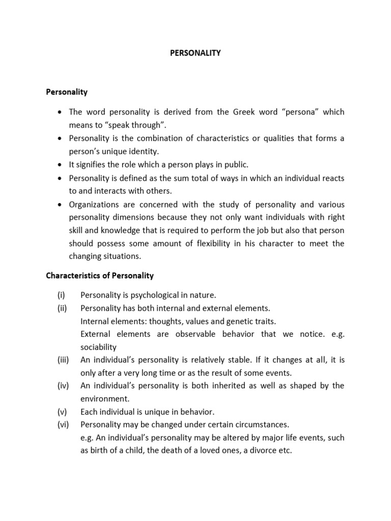 Chapter 2 A Personality | PDF | Id | Personality Psychology