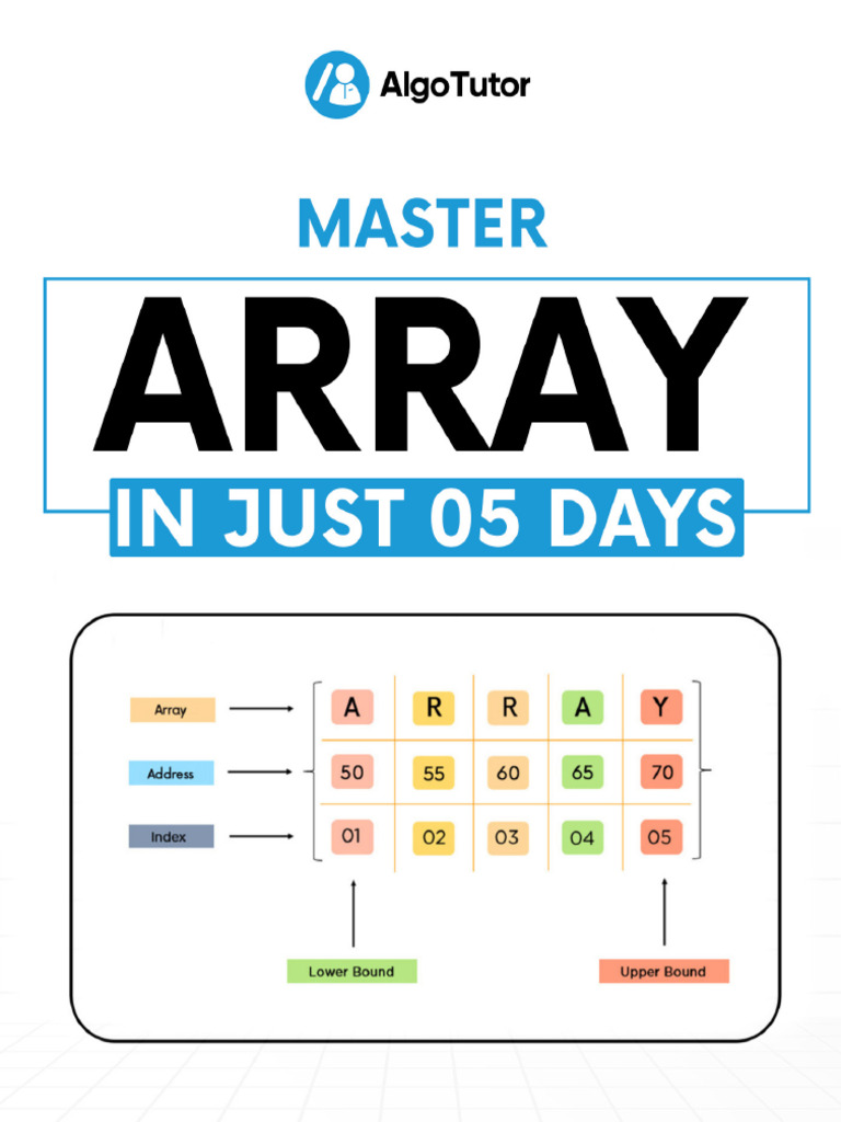 Array Mastering in 5 Days | PDF | Computer Programming | Mathematics