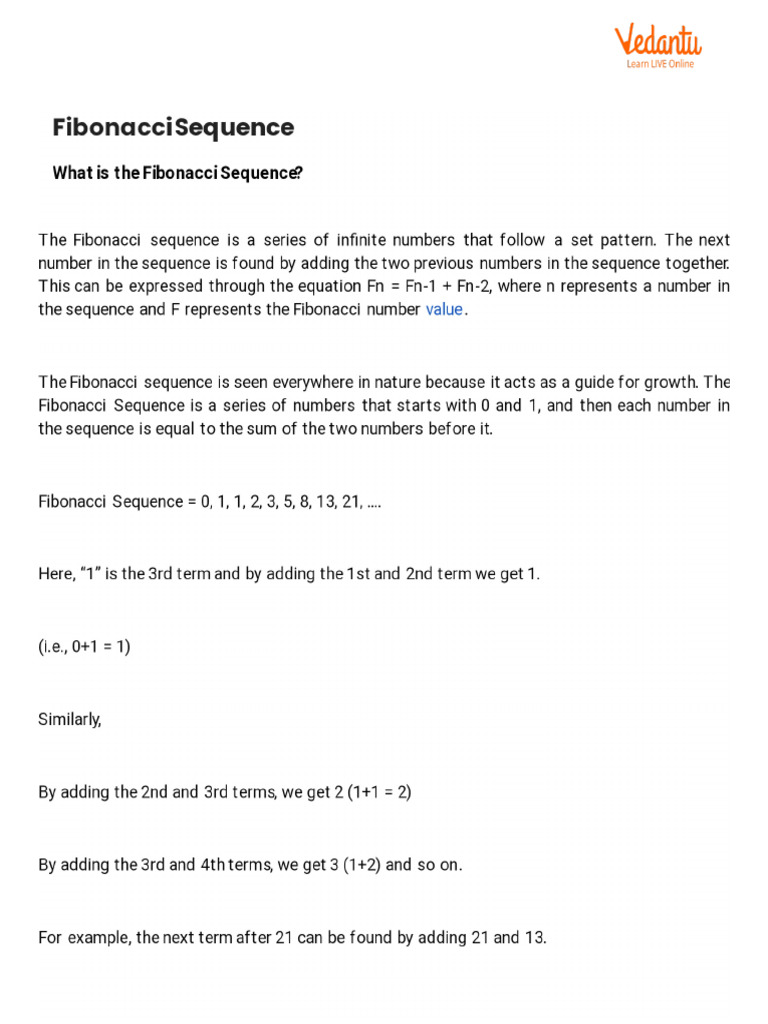 Fibonacci Sequence | PDF