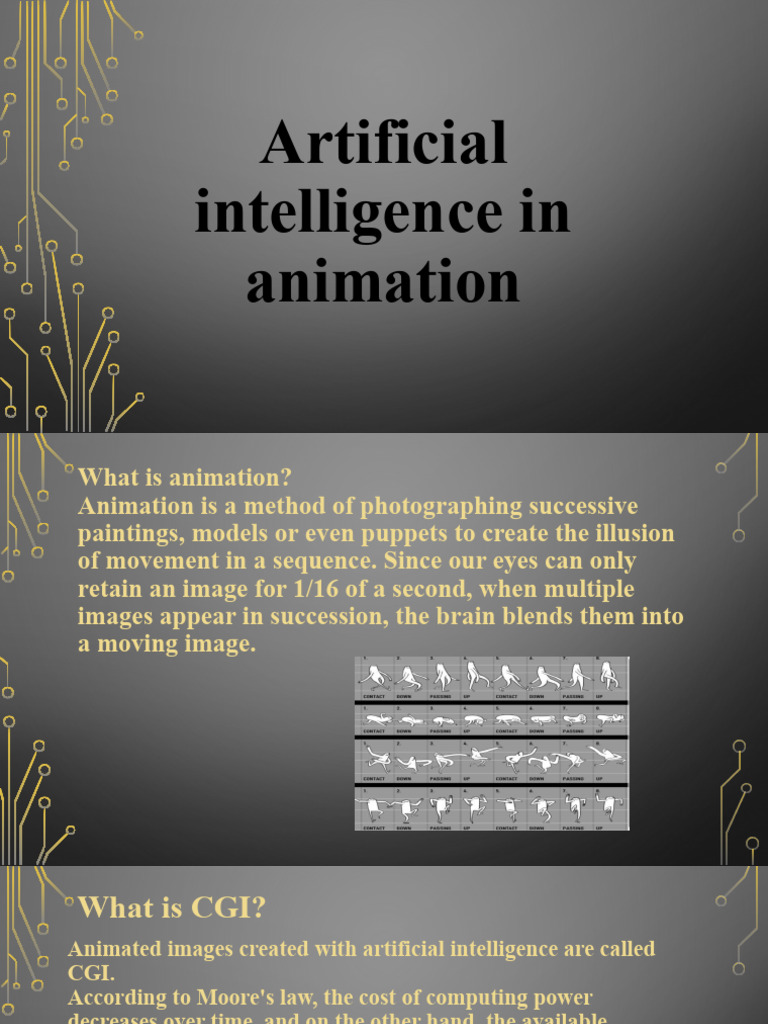 Application of Artificial Intelligence in The Field of Animation | PDF | Artificial Intelligence ...