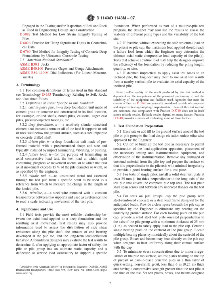 ASTM D1143 Page 02 | PDF