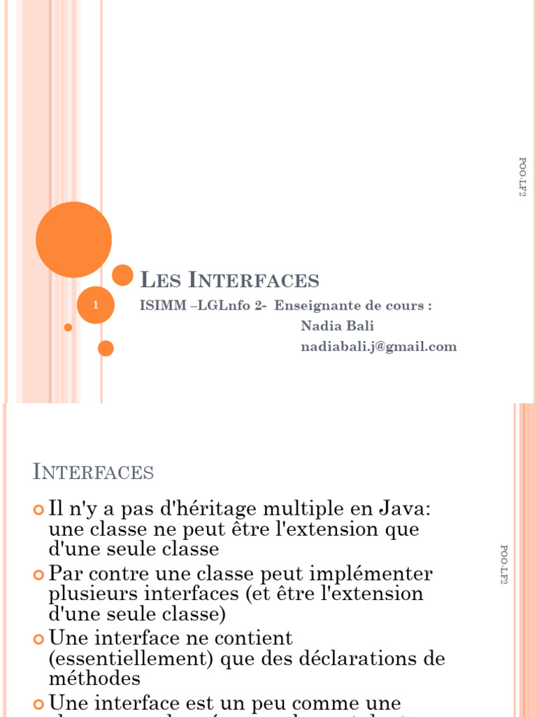 Chapitre3 Interface | PDF