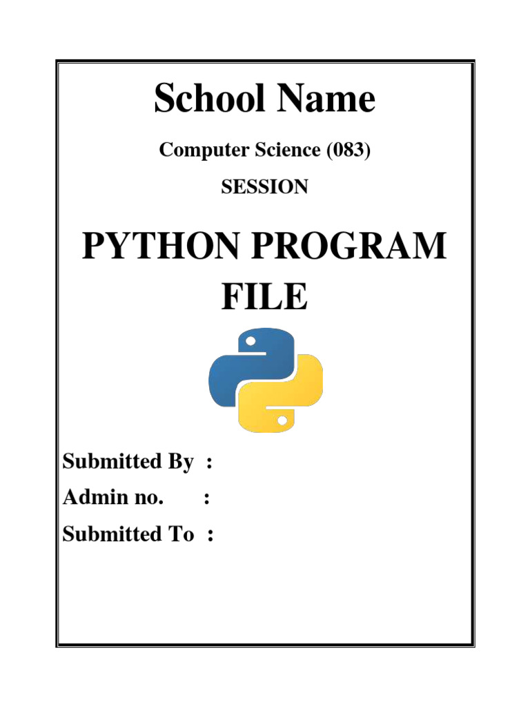 Class 12 Computer Science Practical File | PDF | Letter Case | Software Engineering