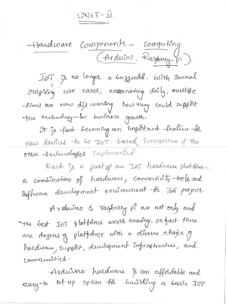 Unit 2 Iot | PDF