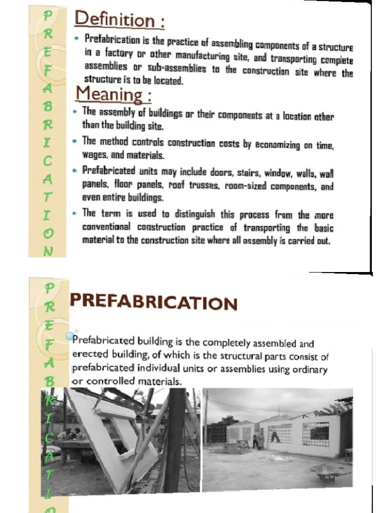 Prefabrication Sysytem | PDF