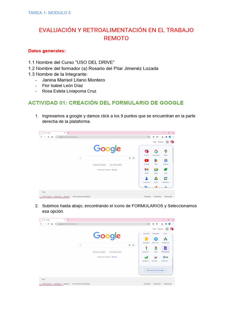 Tarea 1 - Modulo 5 | PDF | Informática