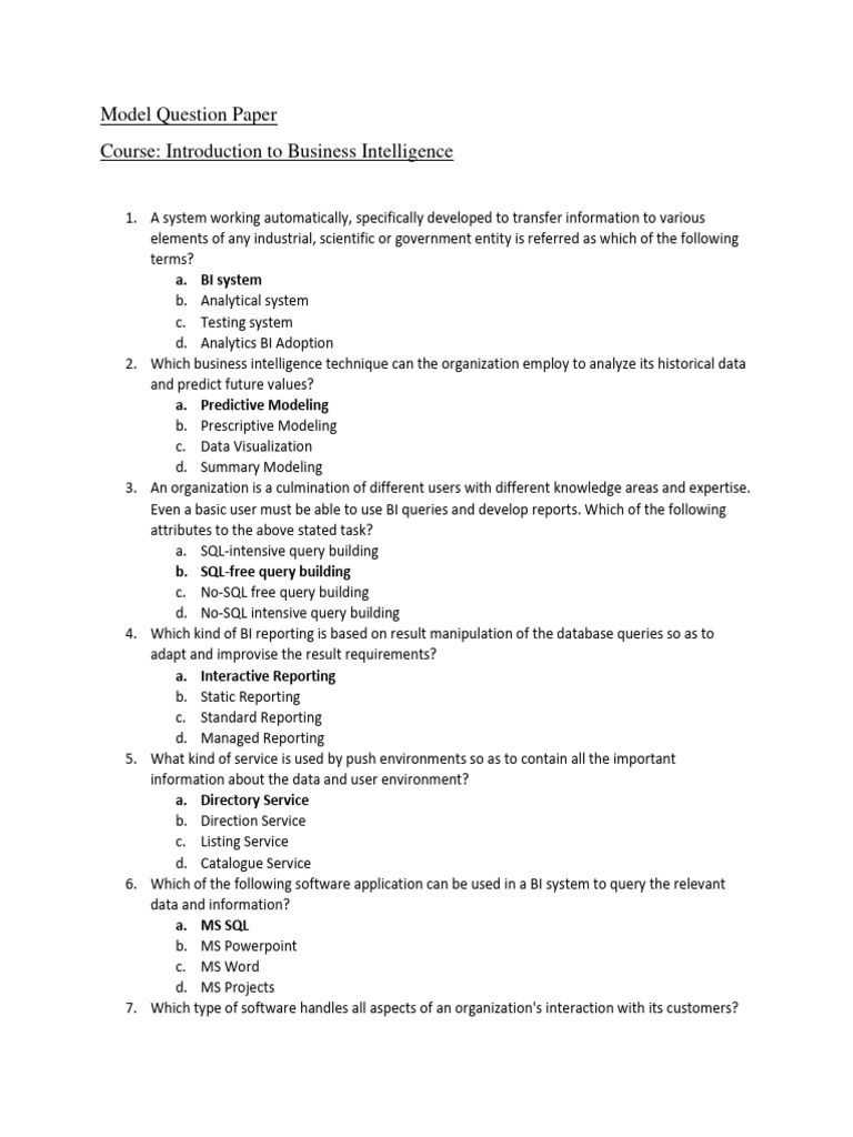 Introduction To Business Intelligence | Download Free PDF | Business ...