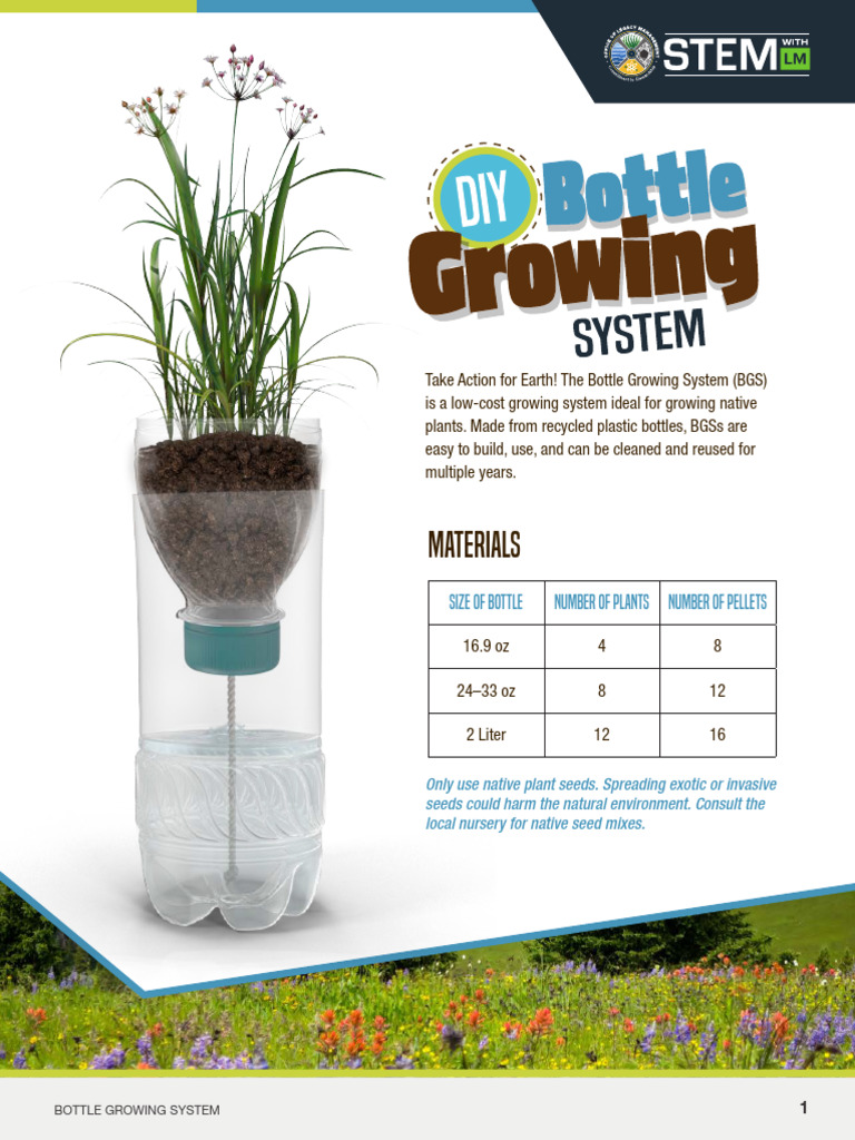 STEM Activity BottleGrowingSystem 8.5X11 SM | PDF | Cooking, Food ...