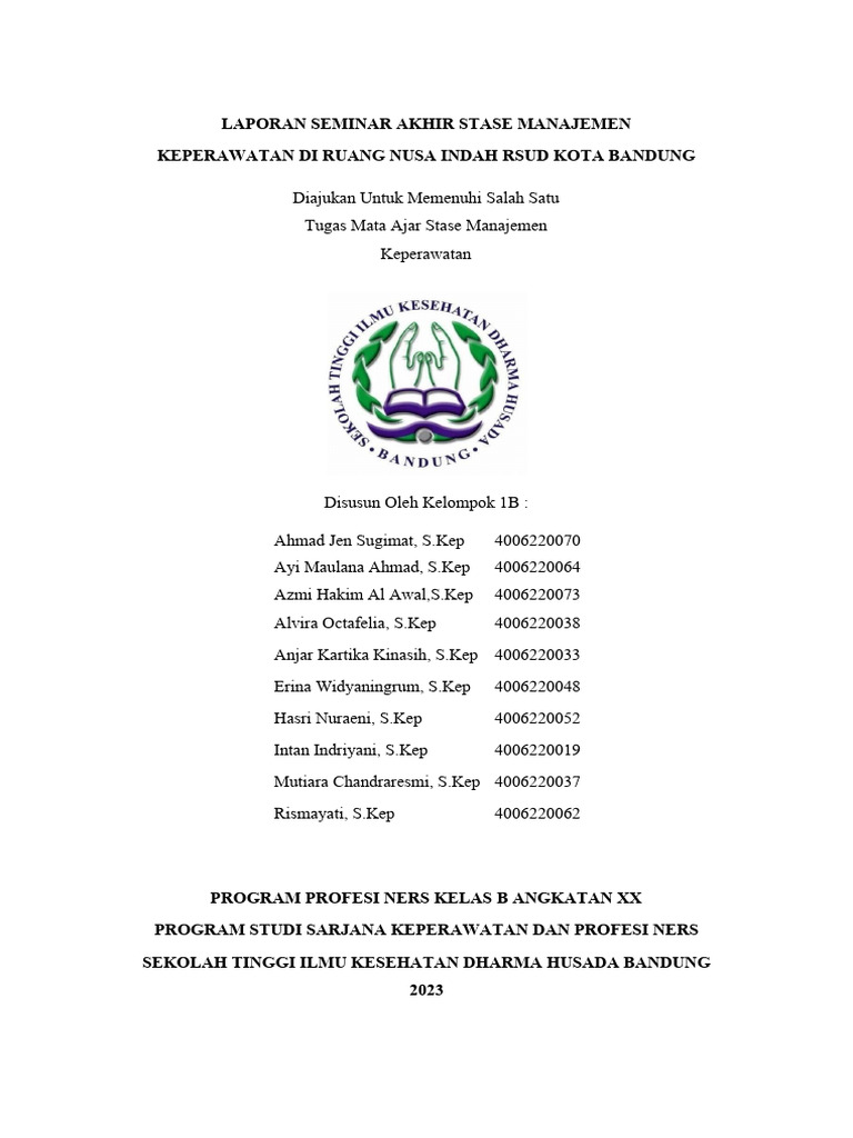 Laporan Seminar Akhir - Sampai Implementasi | PDF