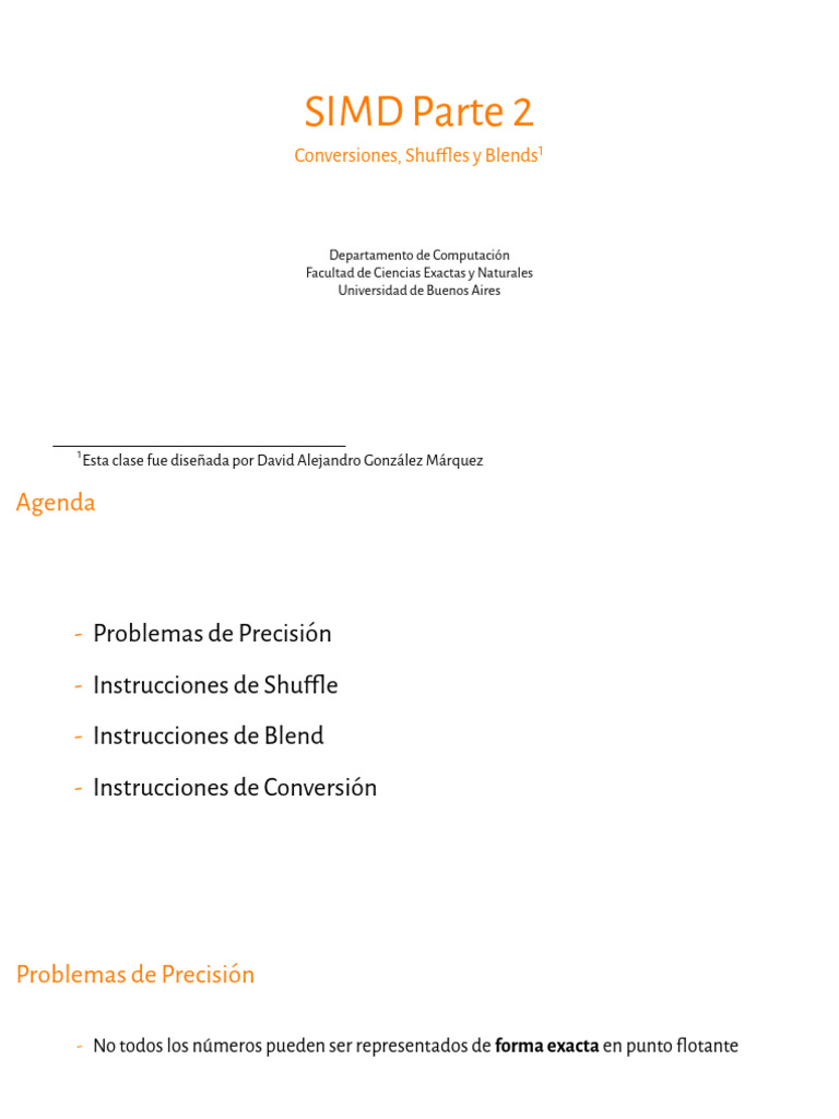 SIMD Conversiones Shuffle Blend | PDF | Equipo de oficina | Ingeniería de software