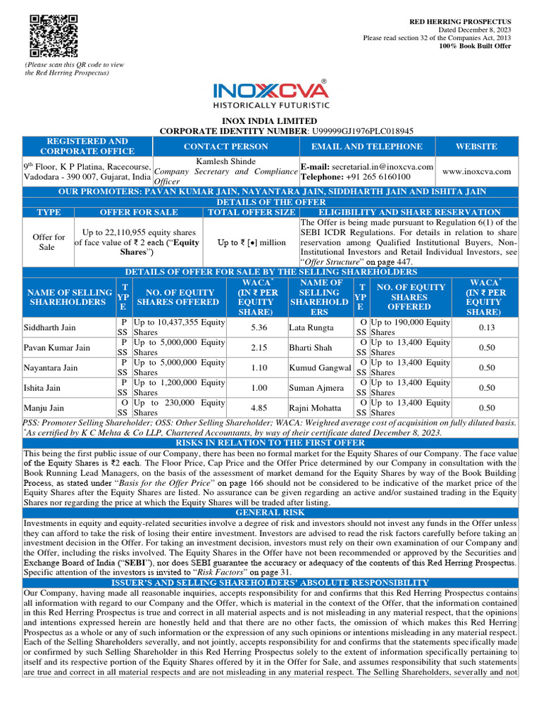 Inox India Limited | PDF | Stocks | Investing