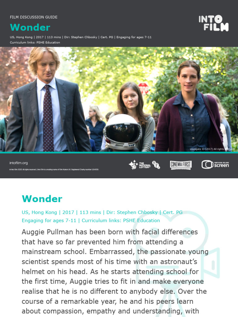 Film Guide Wonder | PDF