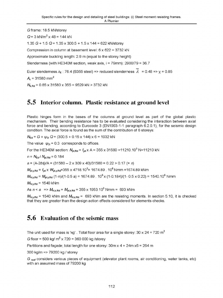 Eurocode 8 Seismic Design Of Buildings W Page 126 Pdf