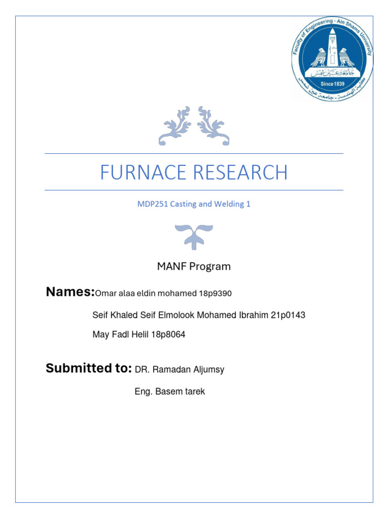 Furnaces Report | PDF | Foundry | Metallurgy