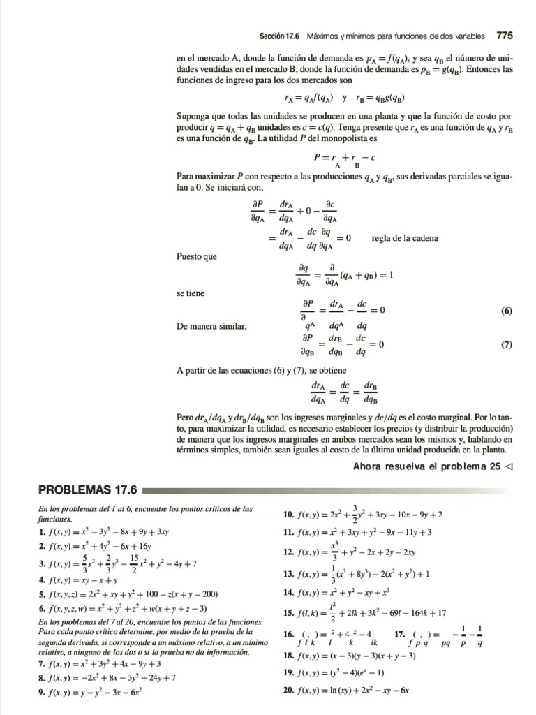 pdf-ejercicios-de-aplicacion-optimizacion-de-funciones-de-varias-variables_compress | PDF