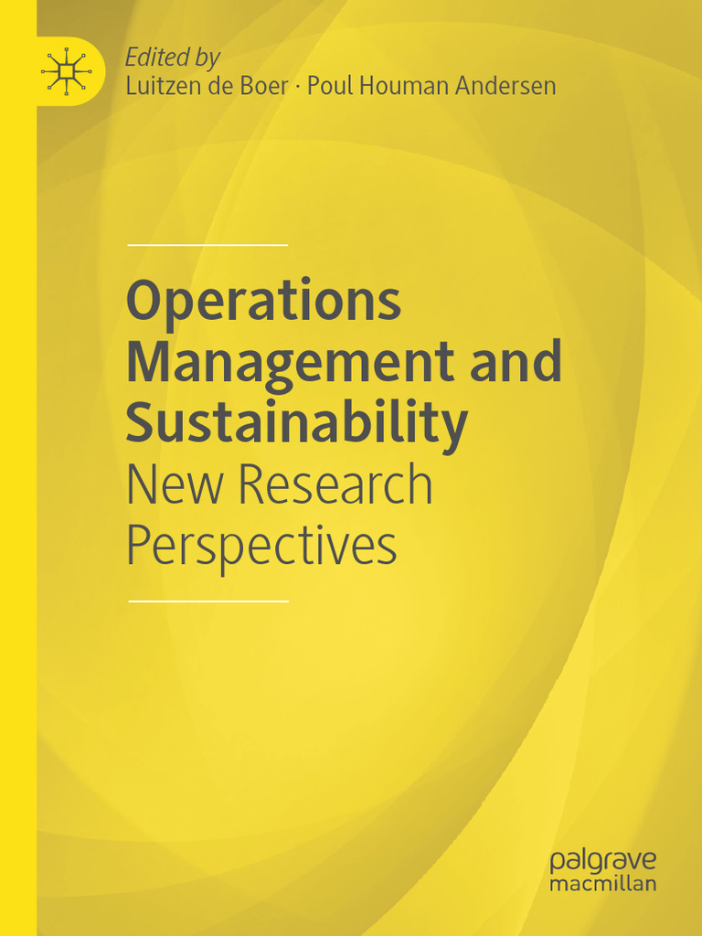 Operations Management and Sustainability: New Research Perspectives | PDF