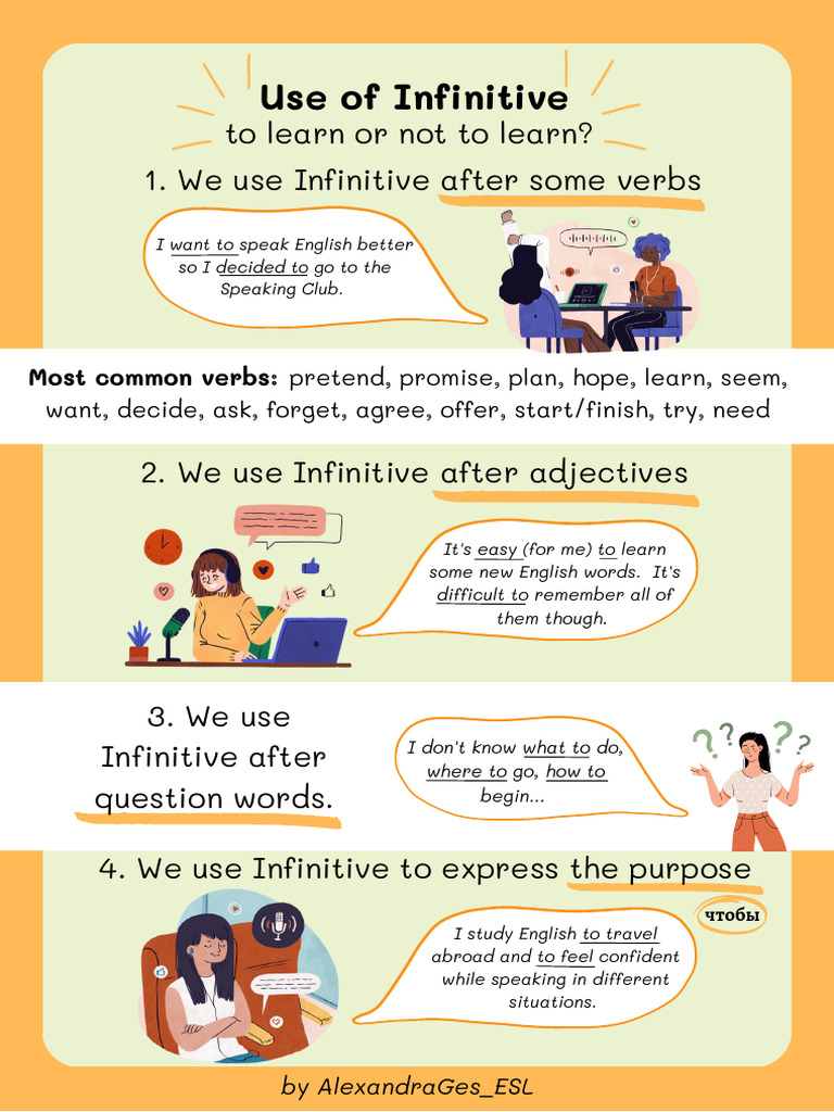 Gerund vs. Infinitive (Rules) | PDF | English Language | Verb