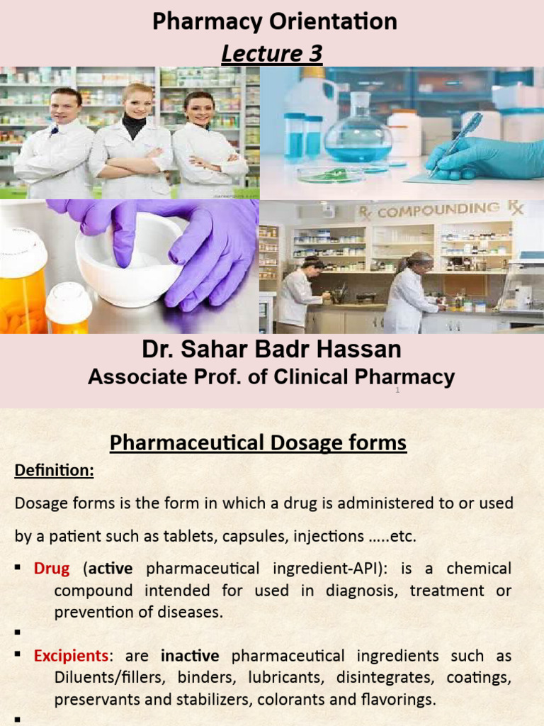 Lec 3-Dosage Forms 1 | PDF | Tablet (Pharmacy) | Health Care
