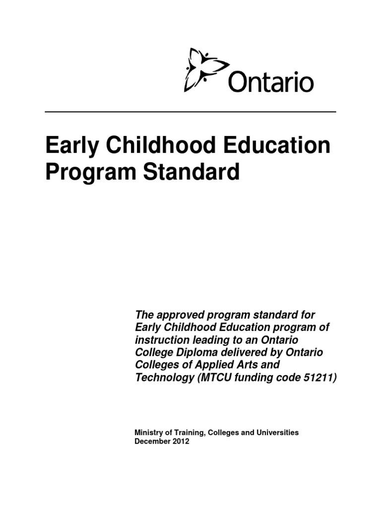 Early Childhood Education Program Standard EN | PDF | Early Childhood ...