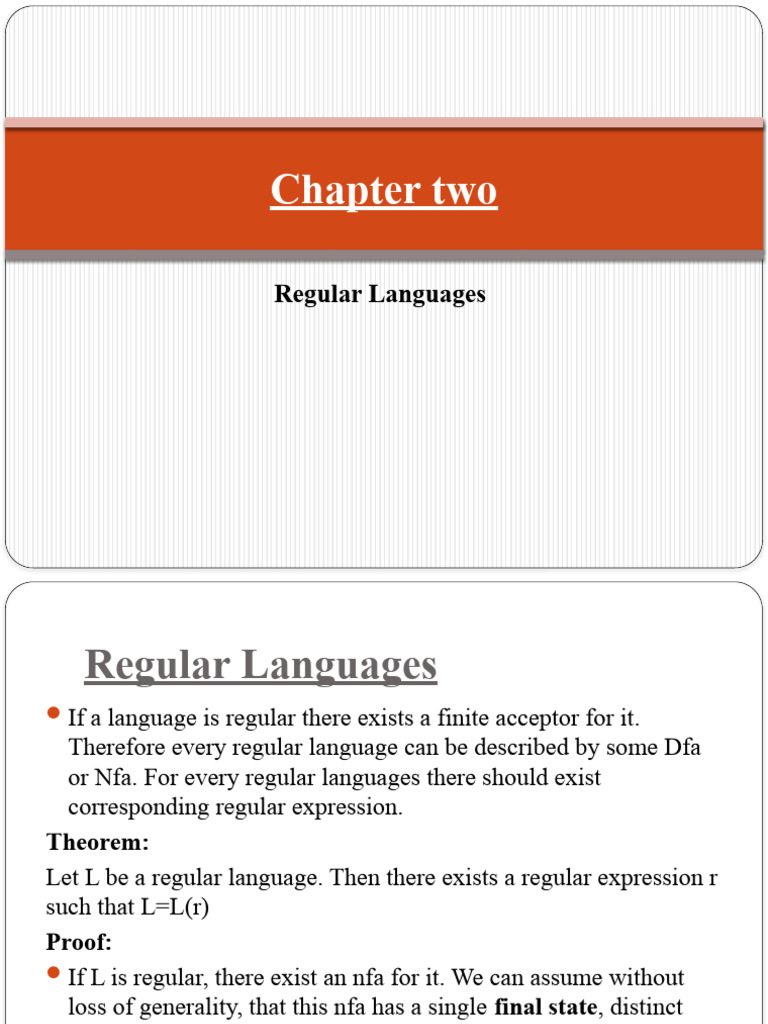 Regular Anguage | PDF | Metalogic | Grammar