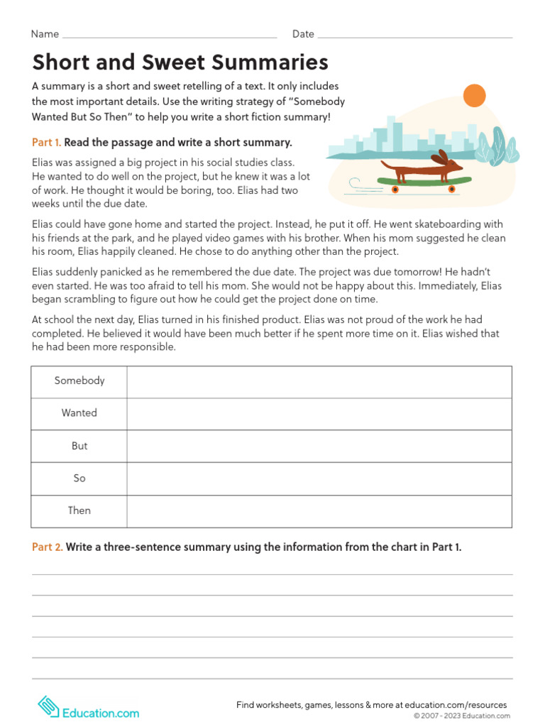 Short and Sweet Summaries | PDF